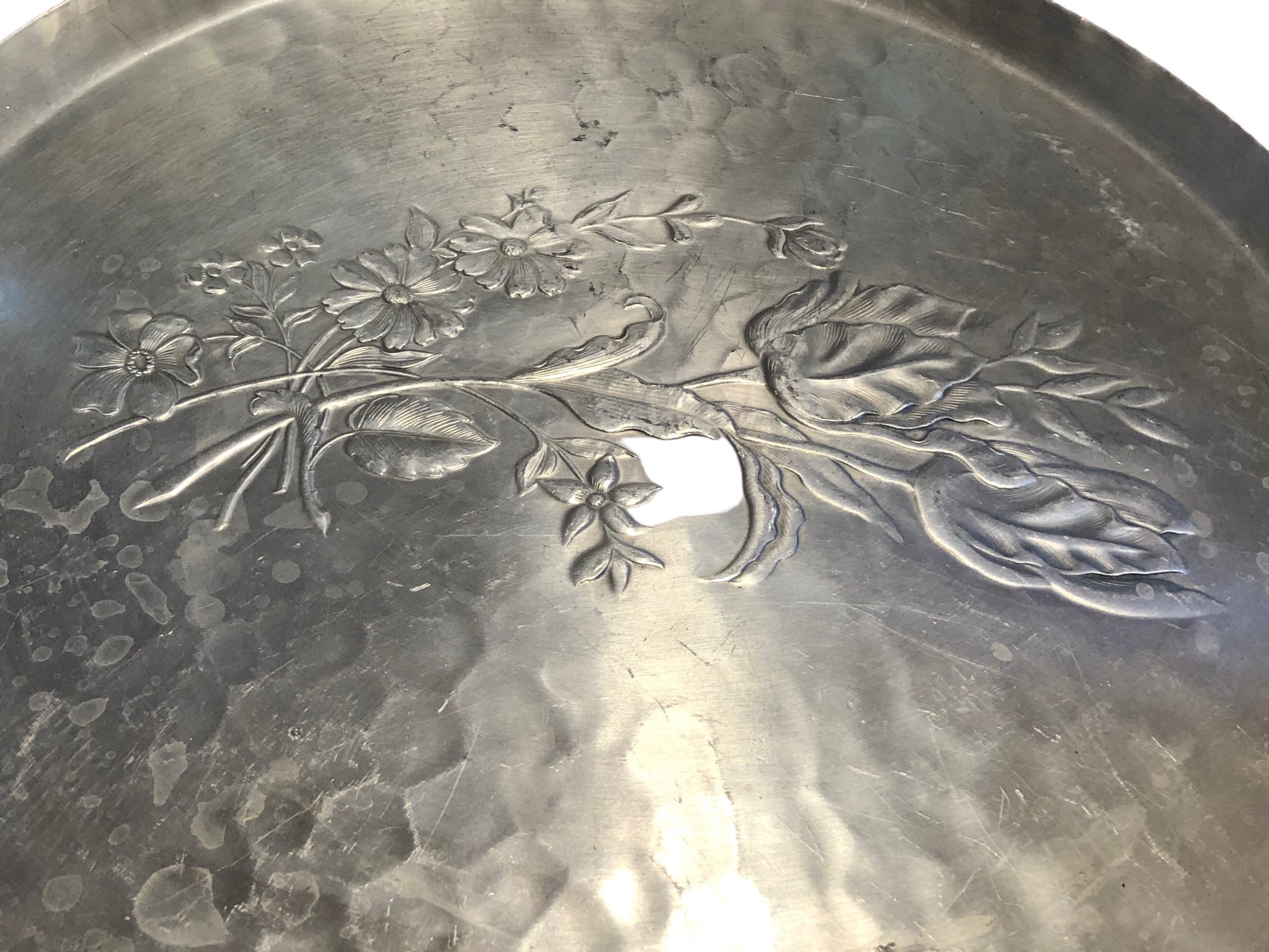 Vintage Aluminum SERVING TRAY Everlast Metal Hand Forged - Etsy