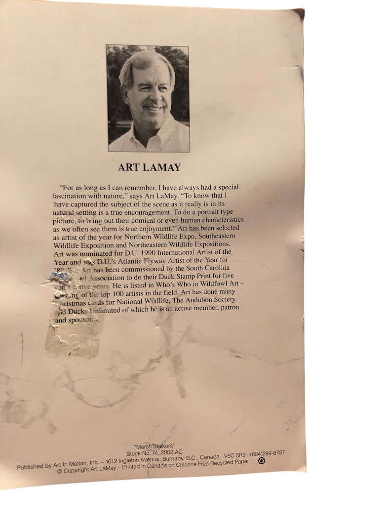 Art Lamay Signed Print - Marsh Stalkers Birds Print, Collectors Edition ...