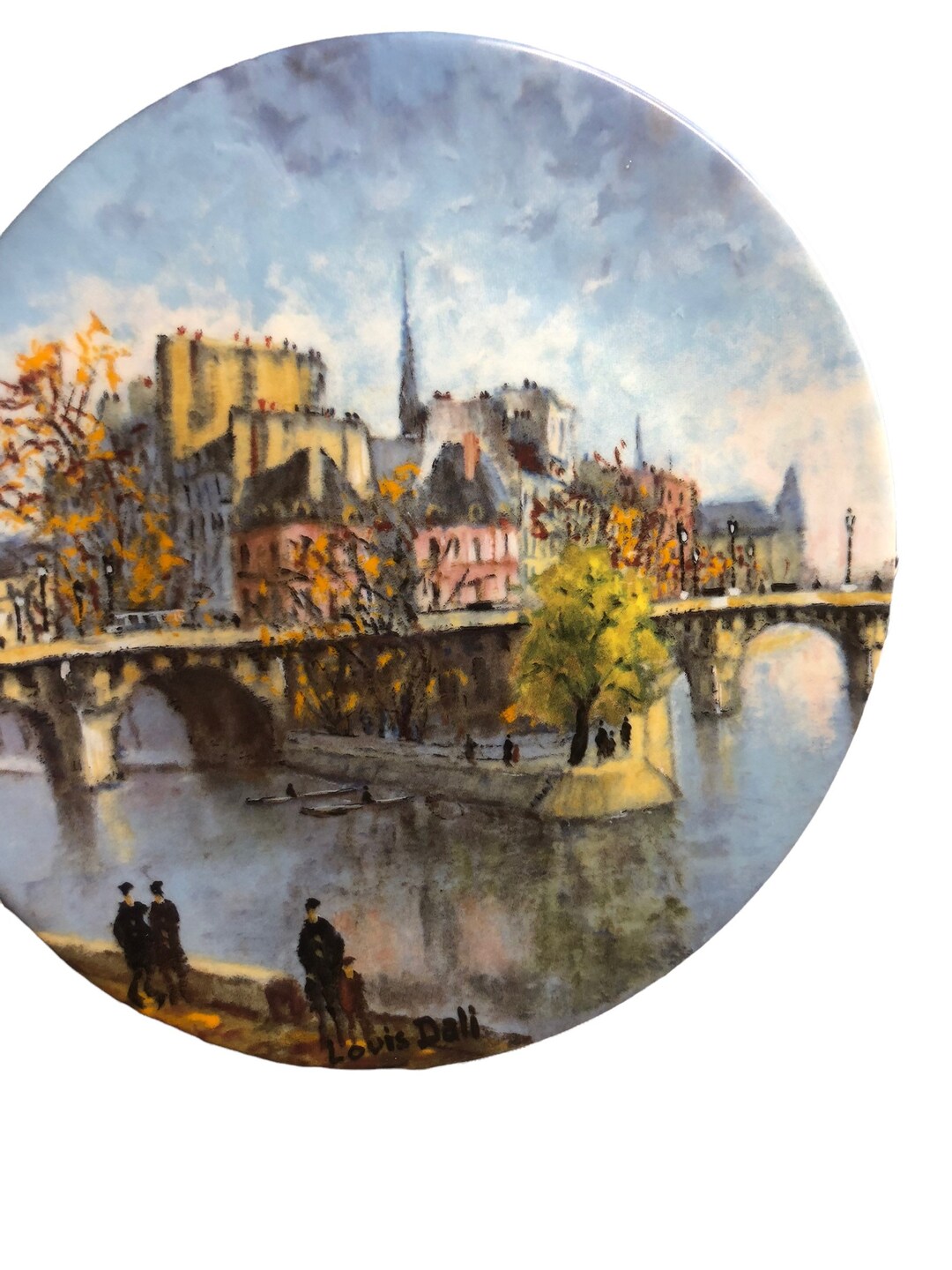 Louis Dali Limoges Limited Edition Plate Du Vent Golant Et Le Pontneuf ...