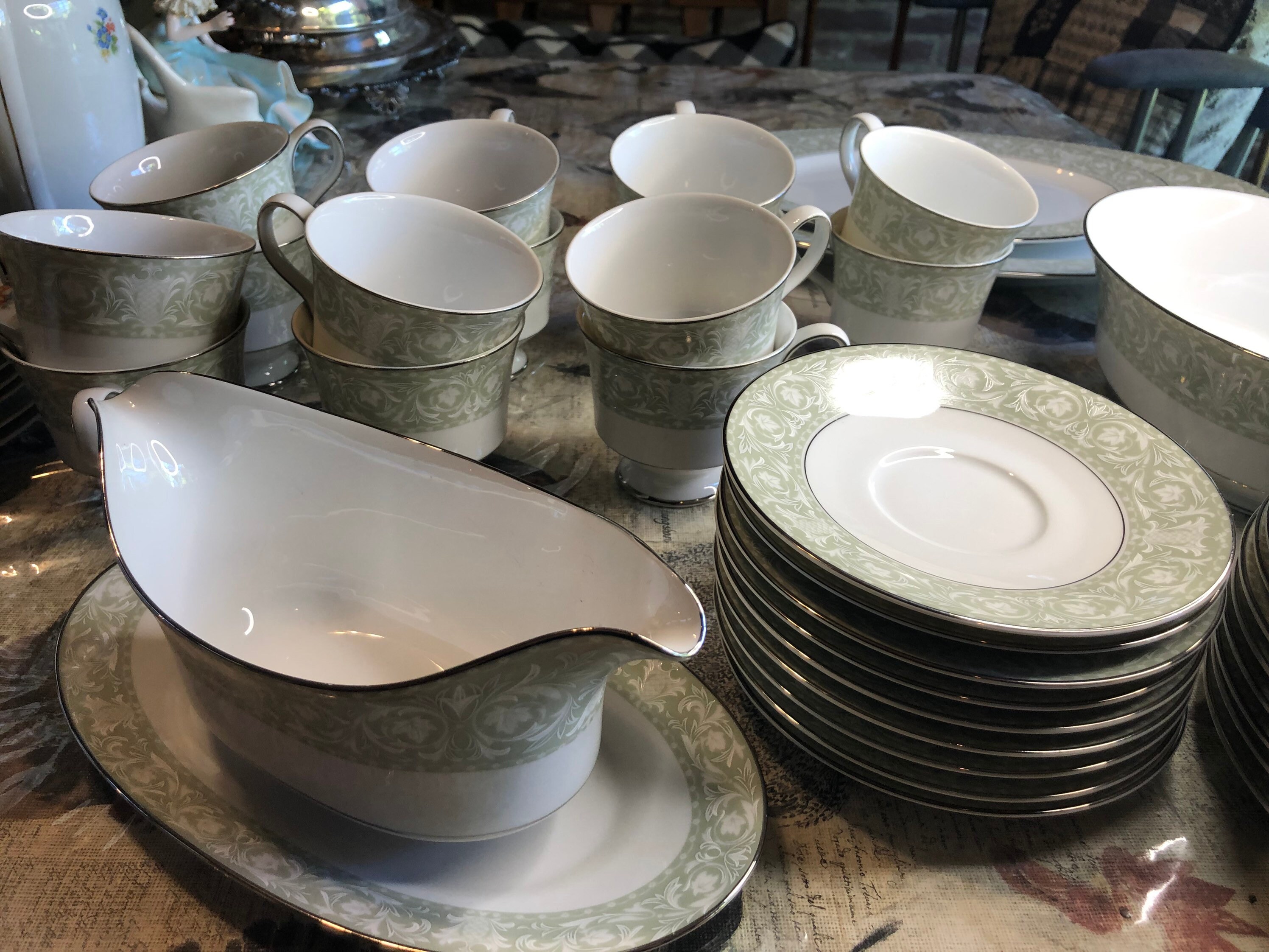 Sango Fine China Japan Buckingham Pattern Set of 42 Pieces - Etsy