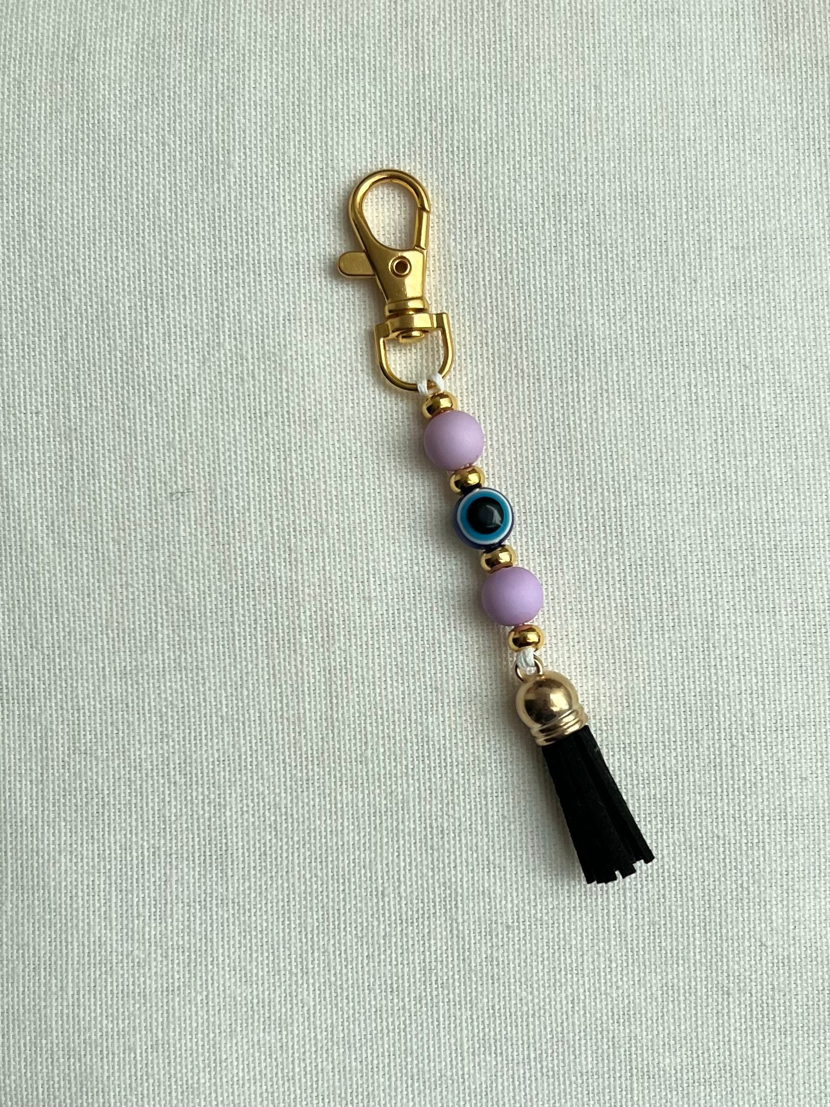 Mini Key Bag Charm Hanger, Gorgeous Pastel Colours Evil Eye Design With ...