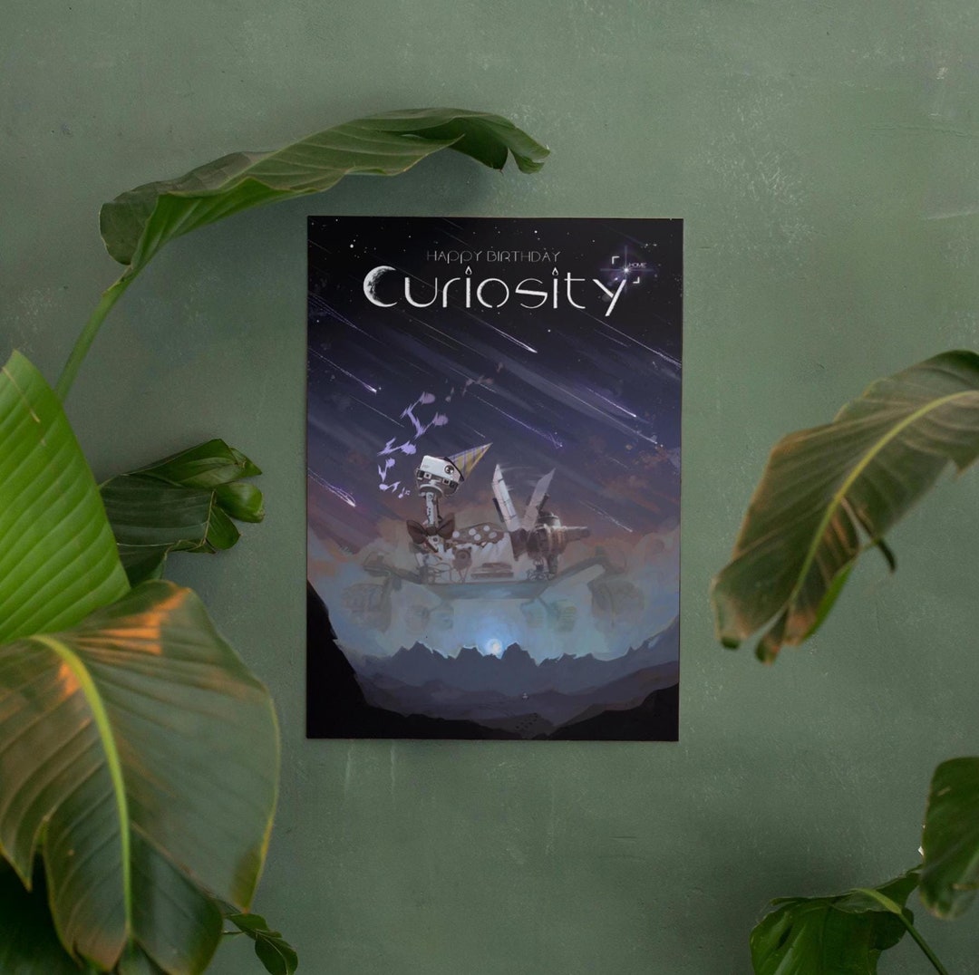 Curiosity Mars Rover Birthday Poster - Etsy