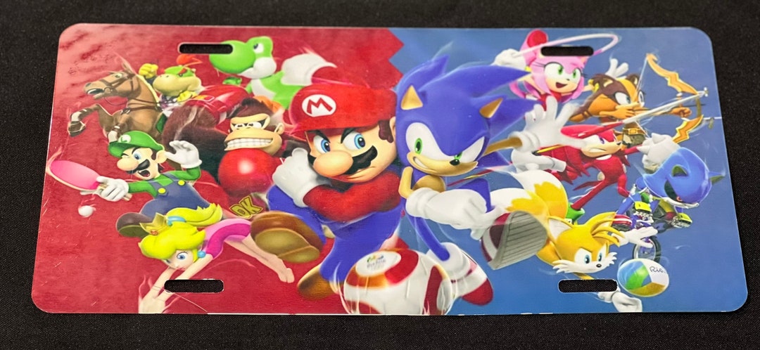 Mario/sonic License Plate - Etsy