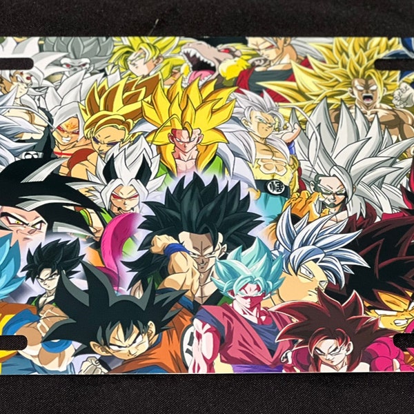 Dragonball Z License Plate Frame - Etsy