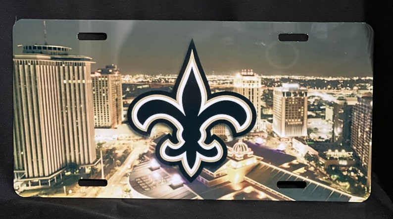 Saints Skyline License Plate - Etsy