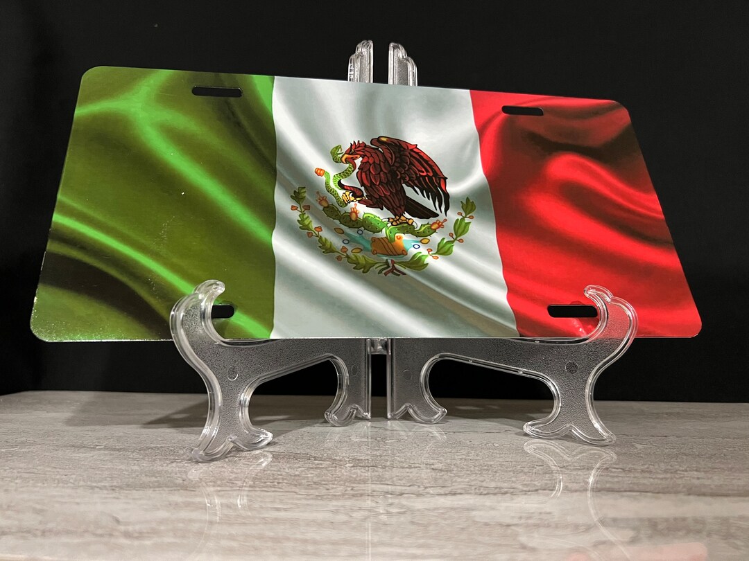 Mexico Flag License Plate - Etsy