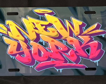 Graffiti License Plate - Etsy