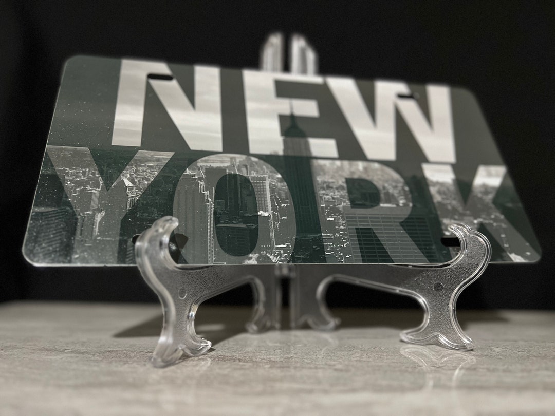 New York Skyline License Plate - Etsy