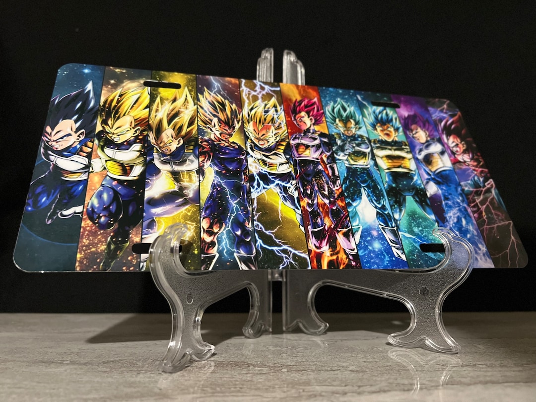 Vegeta License Plate - Etsy