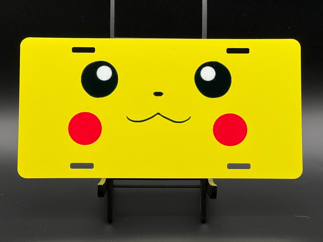 Pikachu License Plate - Etsy