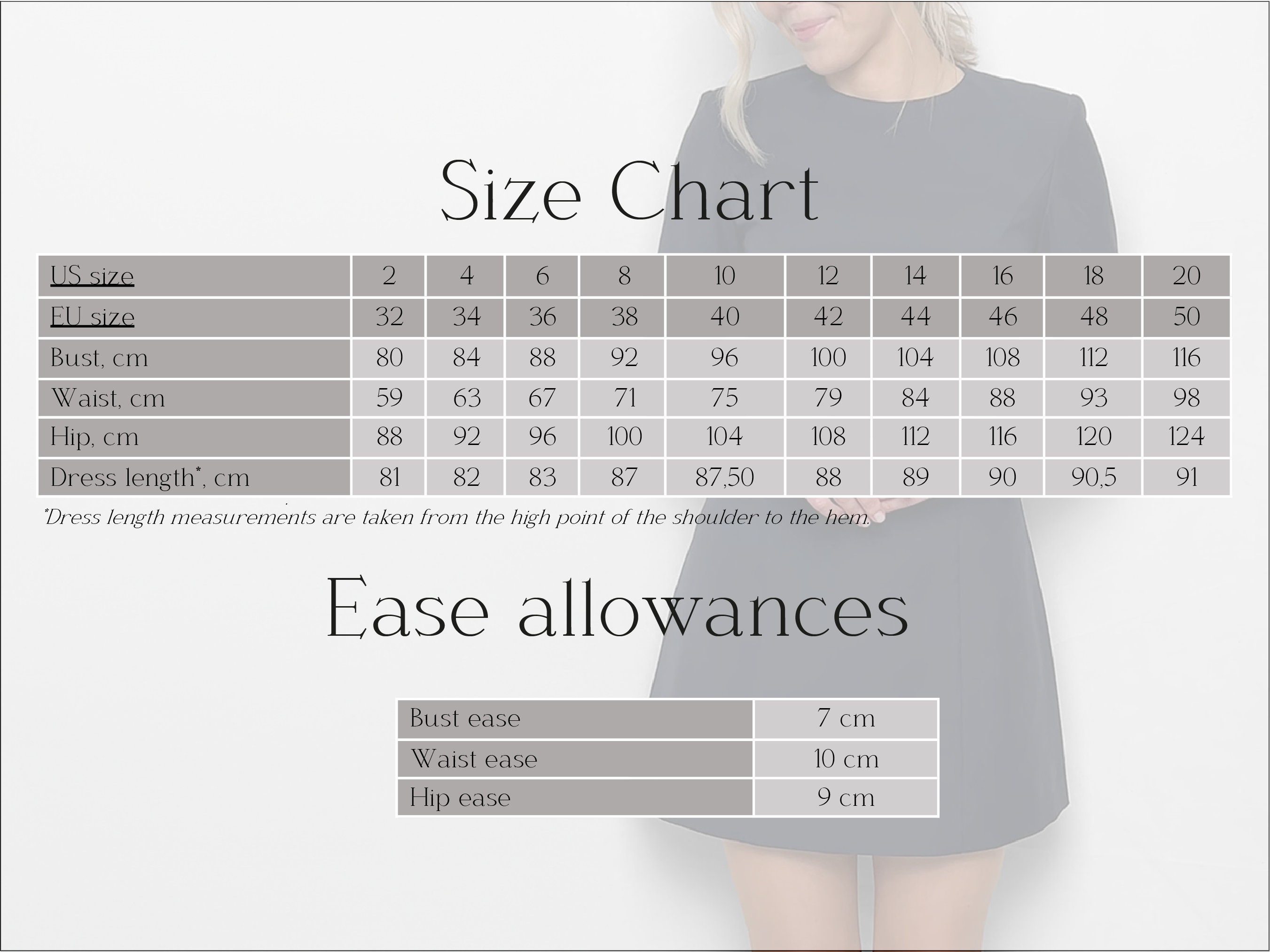 Long Sleeve Mini Dress Sewing Pattern | Capsule Wardrobe Pattern ...