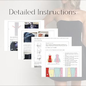 Hourglass Shape Corset Dress Sewing Pattern | Elegant Mini Dress ...