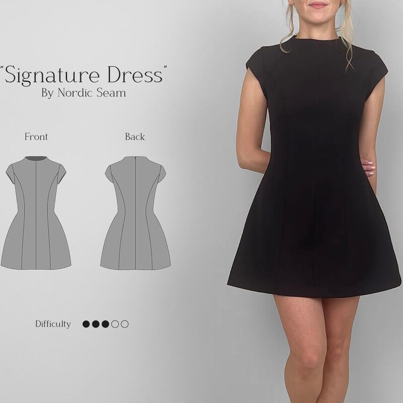 A Line Dress Pattern - Etsy