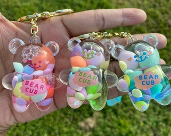 Bear Cub Keychain - Etsy