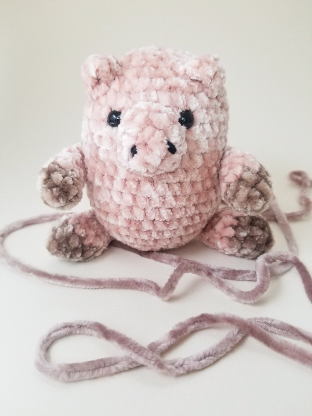 CROCHET PIG PATTERN Pdf : Ollie the Oinker, Beginner Friendly, Chunky ...