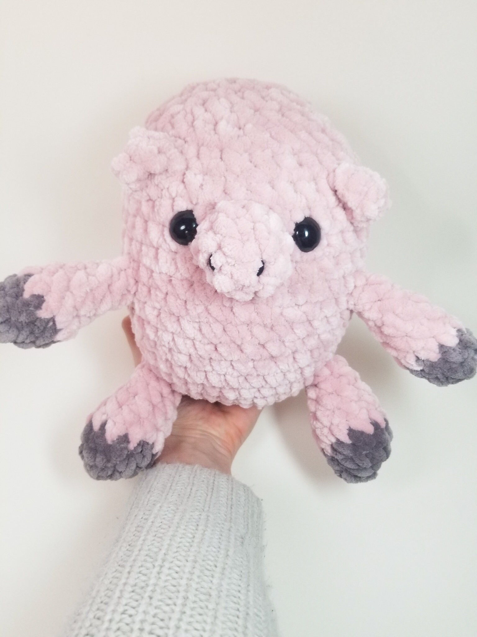 CROCHET PIG PATTERN Pdf : Ollie the Oinker, Beginner Friendly, Chunky ...