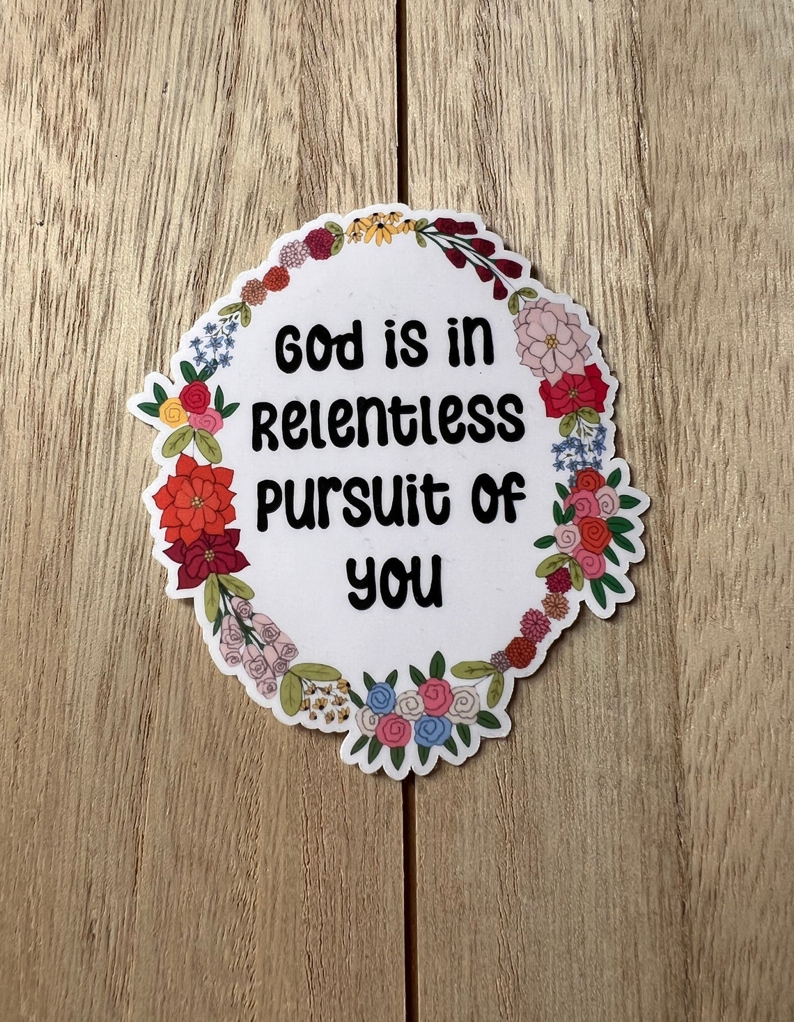 God is in Relentless Pursuit of You Sticker - Etsy