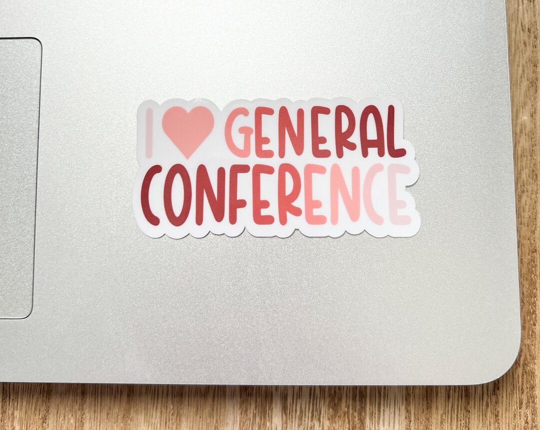 I Love General Conference Sticker - Etsy