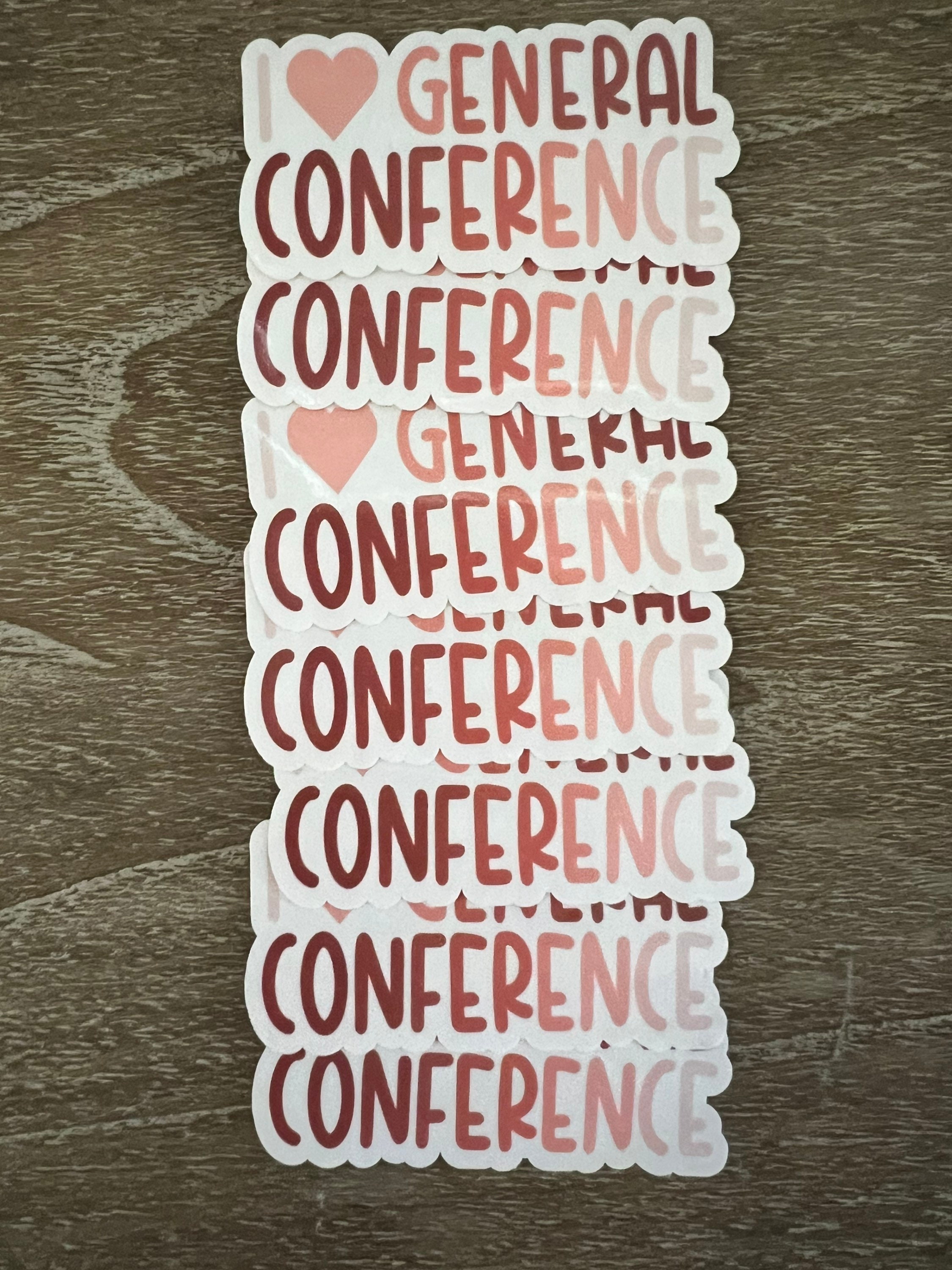 I Love General Conference Sticker - Etsy