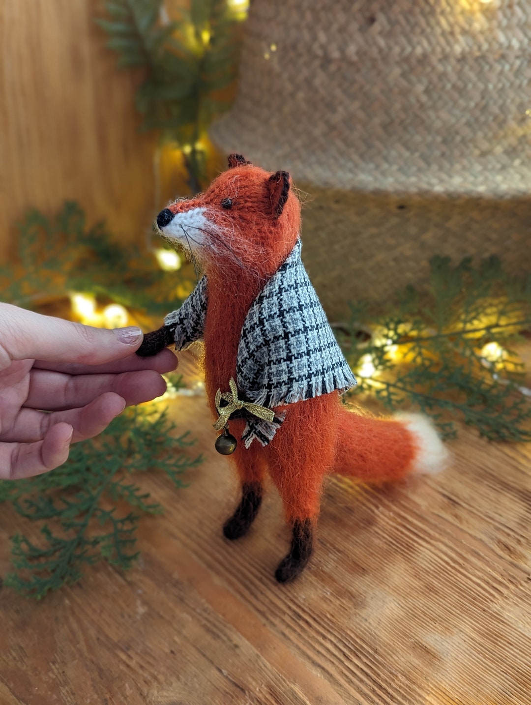 Knitted Red Fox, Hand Knitted Fox, Fox Gift Idea, Miniature Fox, Red ...