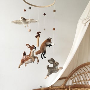 Wild Life Nursery, Crib Mobile Boy, Nursery Crib Mobile, Forest Animals ...