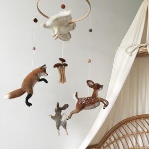 Wild Life Nursery, Crib Mobile Boy, Nursery Crib Mobile, Forest Animals ...