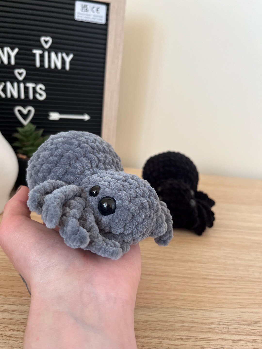 Super Soft Crochet Spider Plushie-spider Plushie-halloween Plushie ...