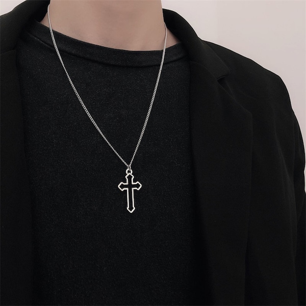 Cool Cross Necklace - Etsy