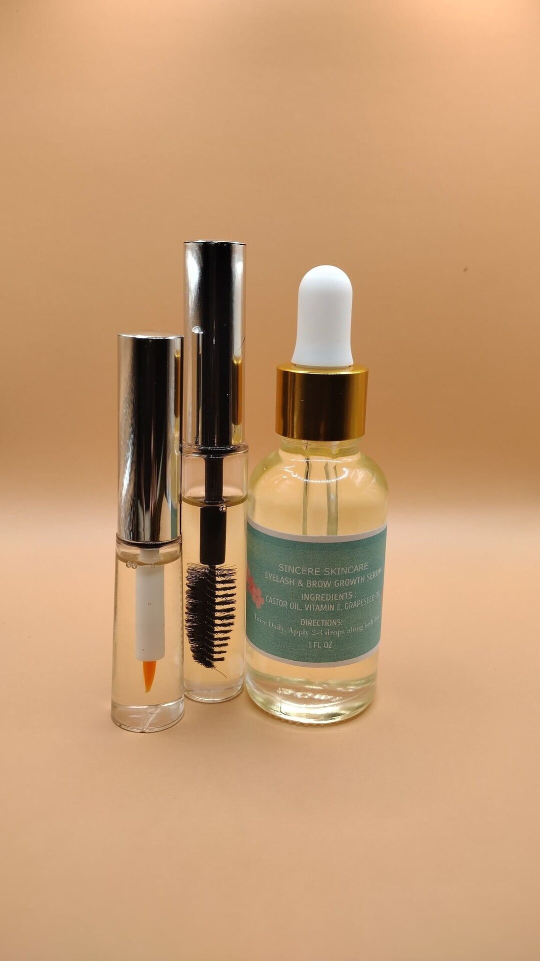 Organic Eyelash And Brow Growth Serum Etsy