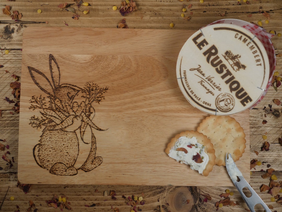 Rabbit & Carrot Chopping Board - Charcuterie Board - Chees Board - Etsy