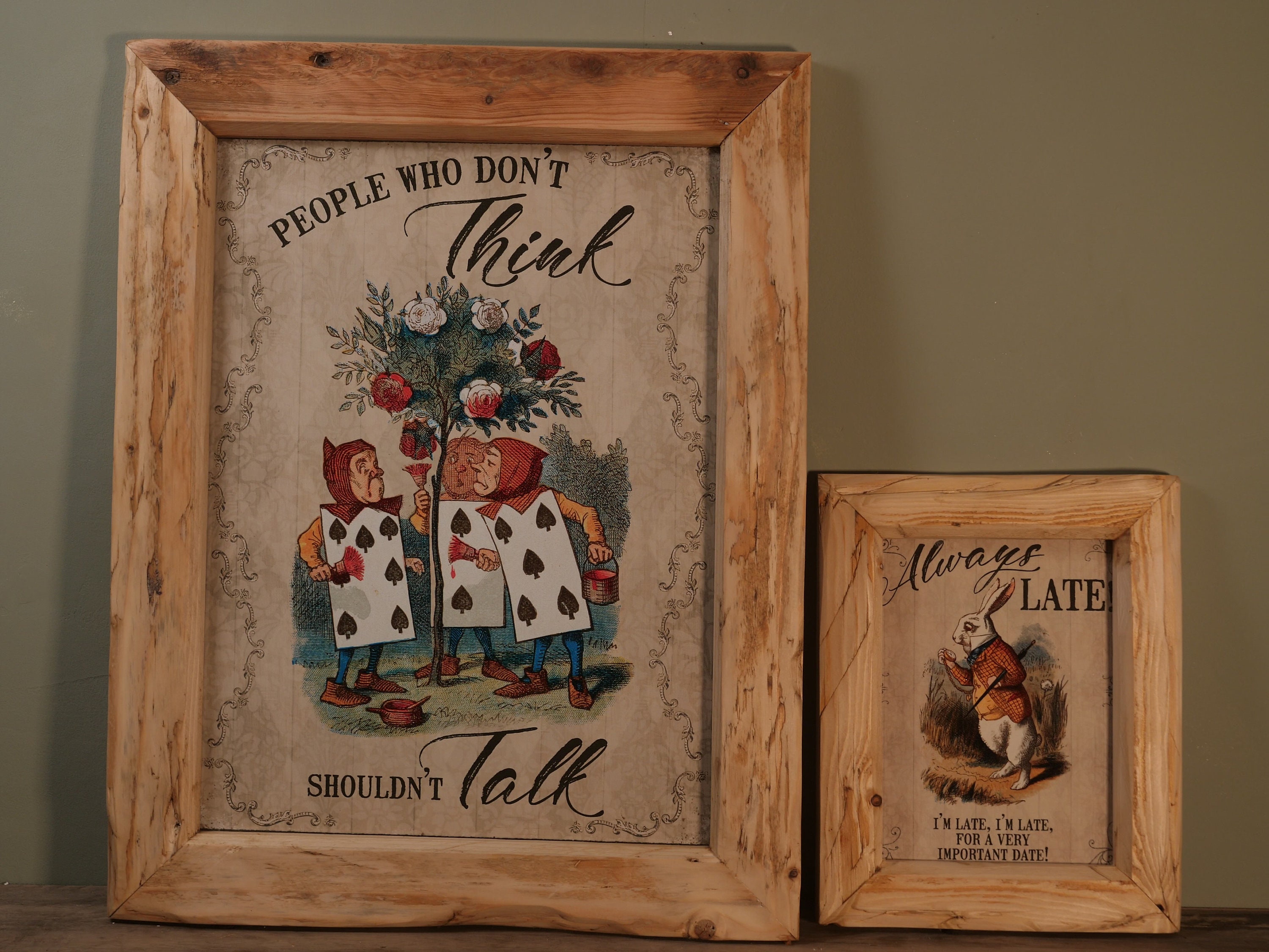 ALICE in WONDERLAND I Knew Who I Was This Morning FRAMED - Etsy
