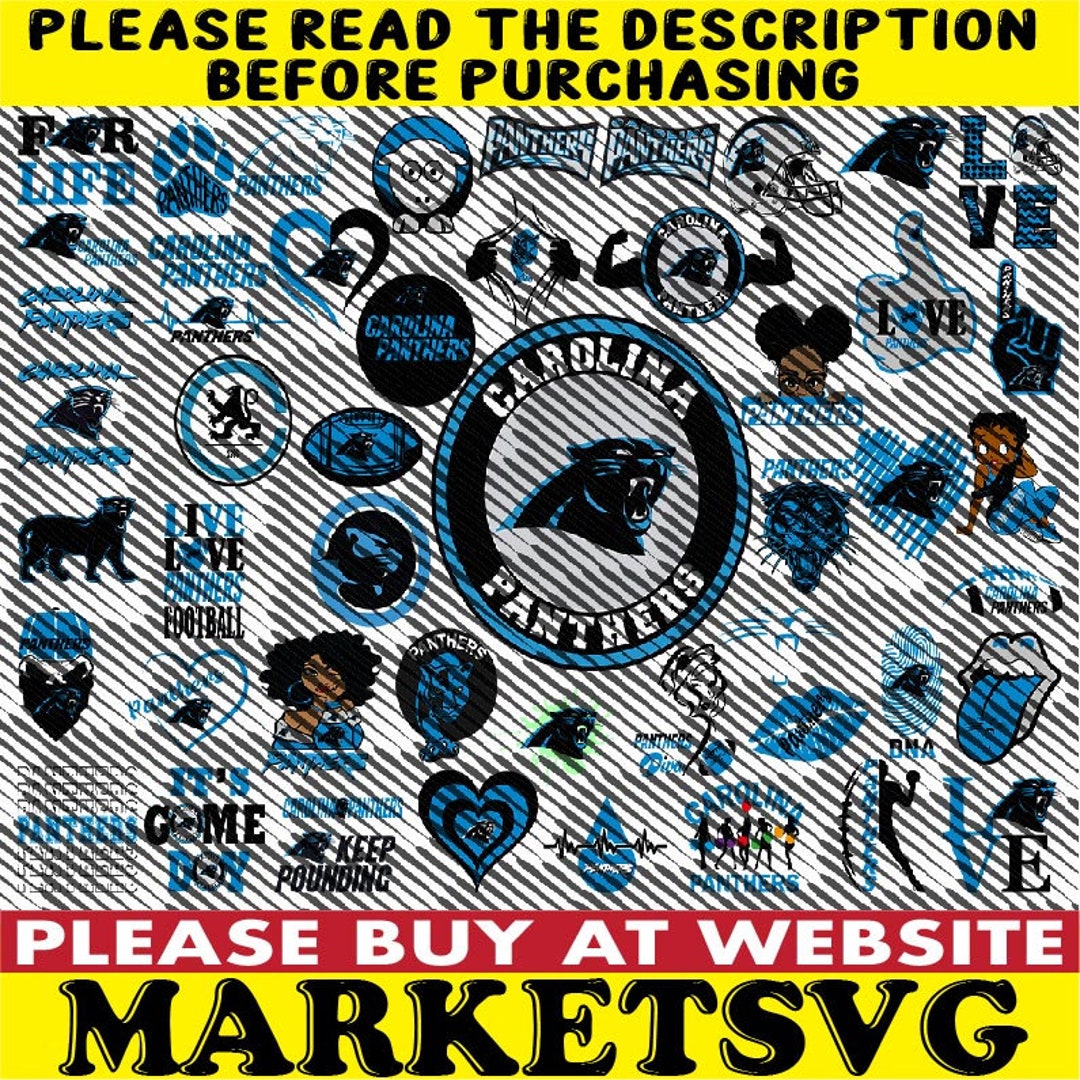 Bundle 50 Files Carolina-panthers Football Teams Svg - Etsy