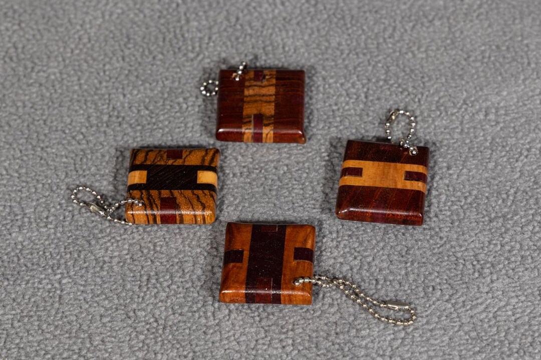 Exotic Wood Key Chains - Etsy