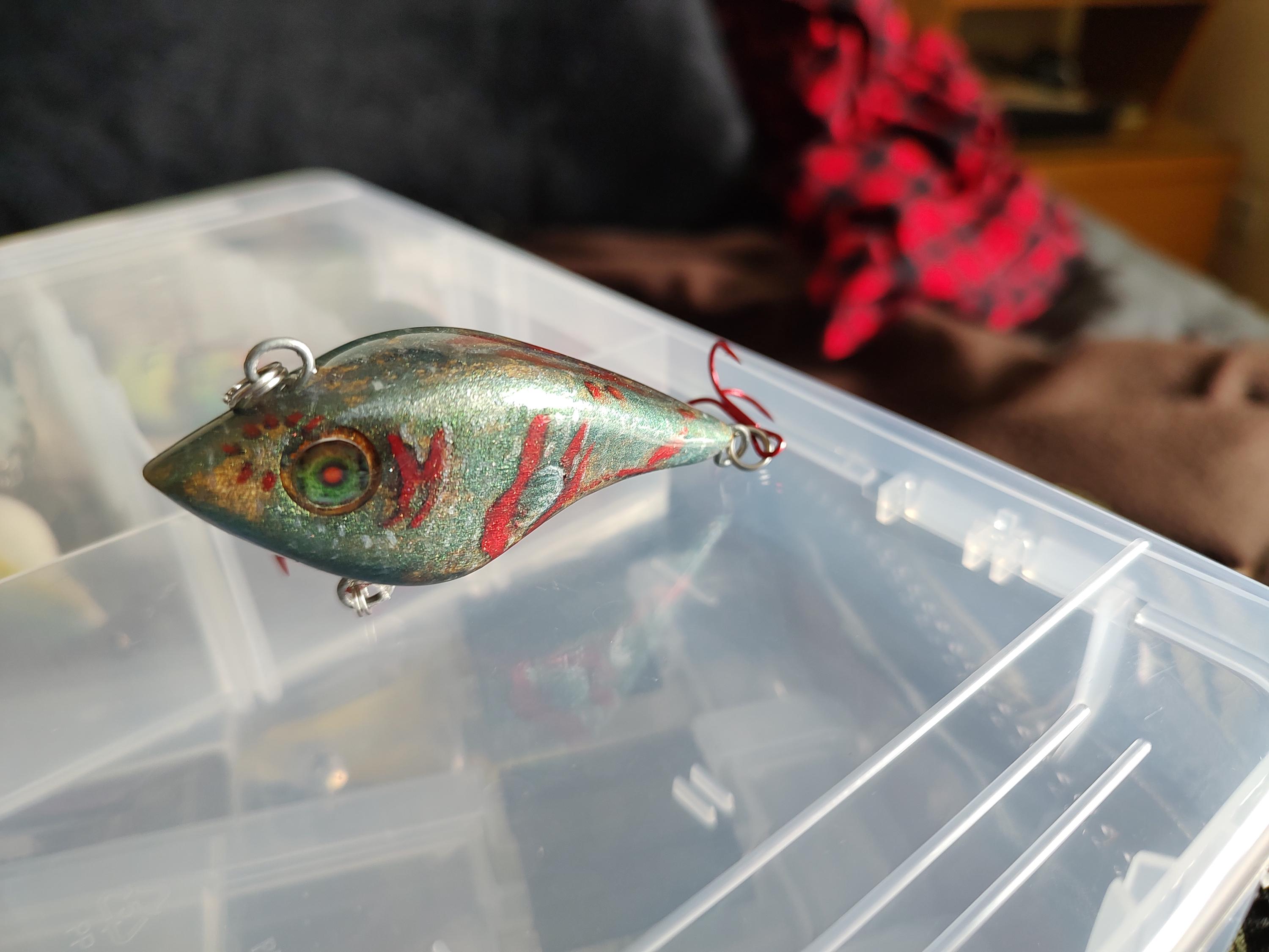 2.5" Hand Painted Hard Maple Crank Bait Fishing Lure - Etsy