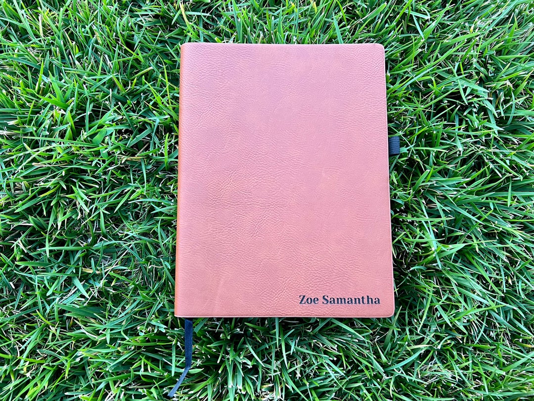 Personalize Leather-like Notebook Custom Journal Faux Leather Notebook ...