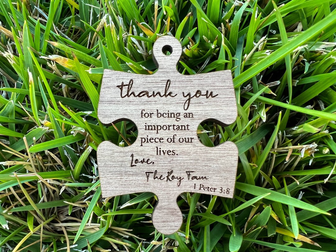 Puzzle Piece Thank You Gift Moving Away Thank You Gift Going Away Thank ...