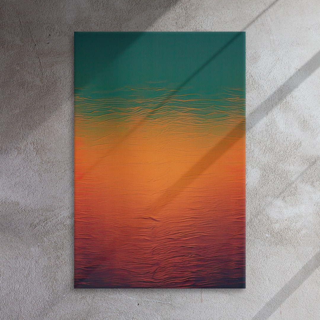 Sun and Sea - High Resolution Vertical Canvas (unframed) - Etsy