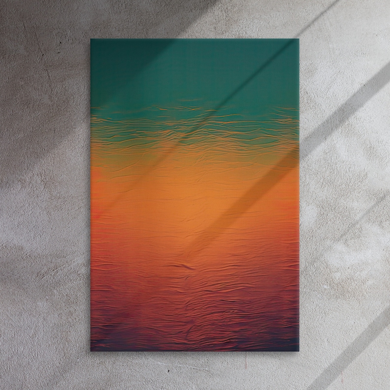 Sun and Sea High Resolution Vertical Canvas unframed - Etsy