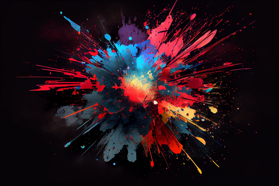 Paint Splatter: Starburst - Etsy