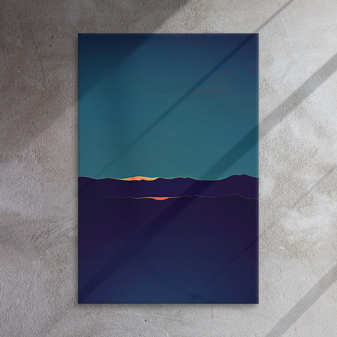 Peaking Sunset - Vertical High Resolution Canvas (unframed) - Etsy