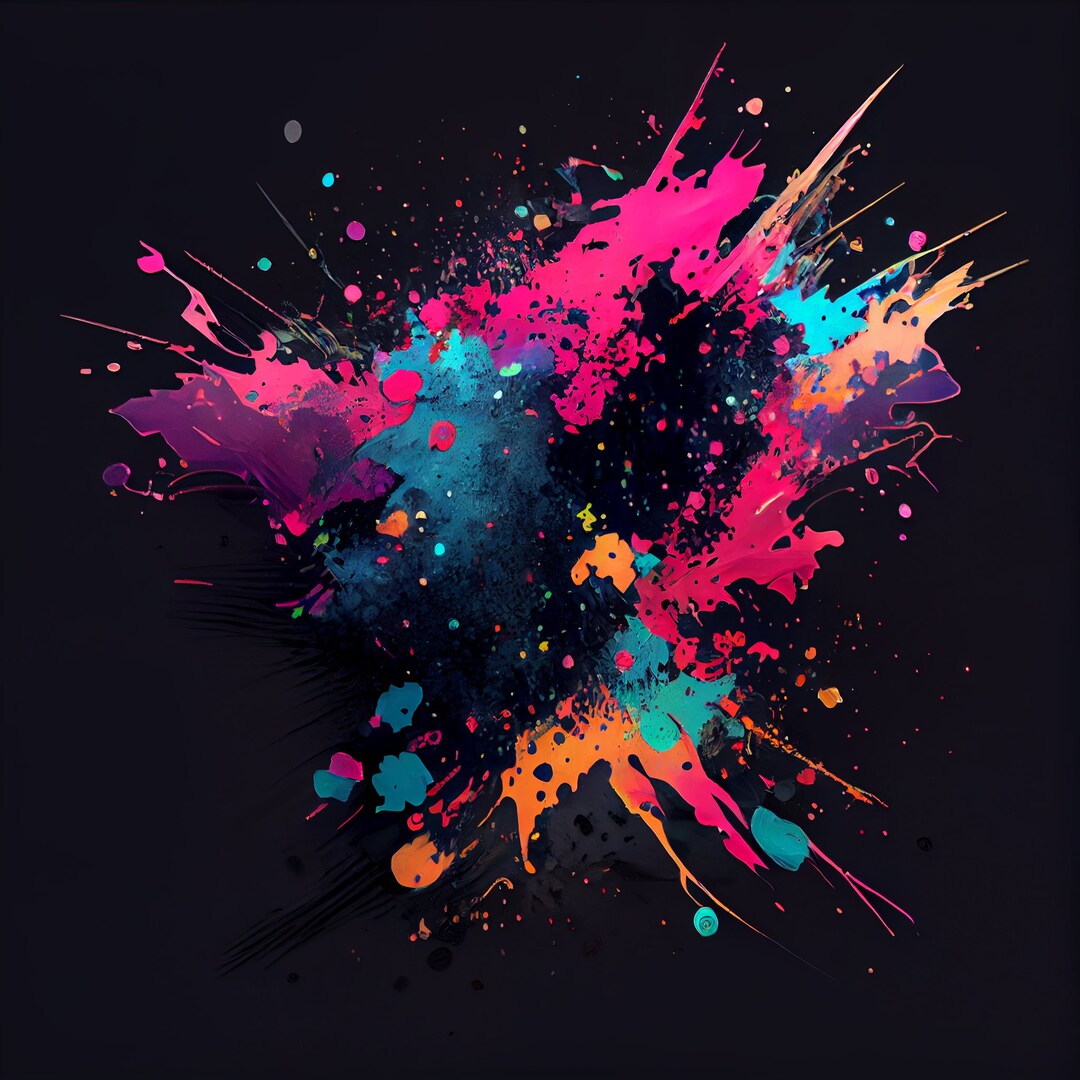 Paint Splatter: Hot Pink - Etsy