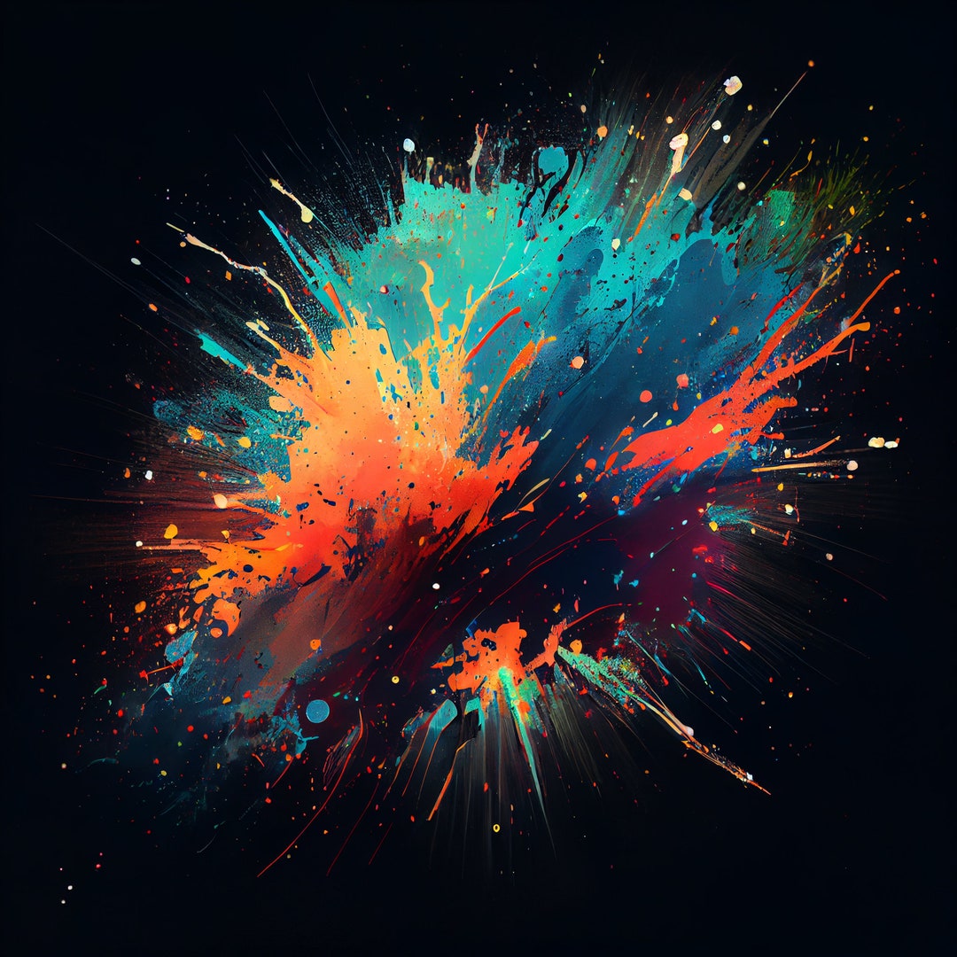 Paint Splatter: Supernova - Etsy