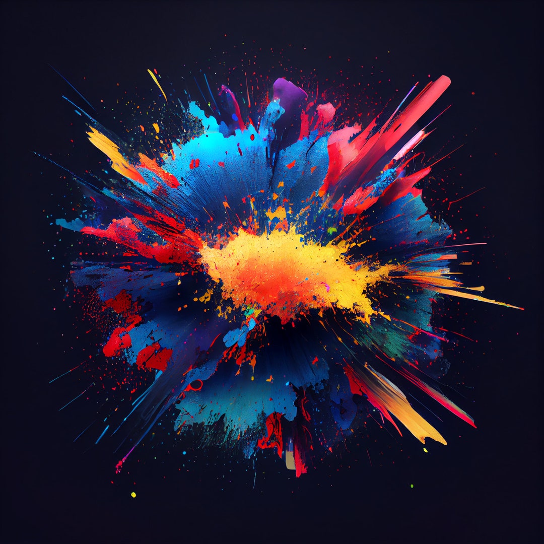 Paint Splatter: Daytime - Etsy