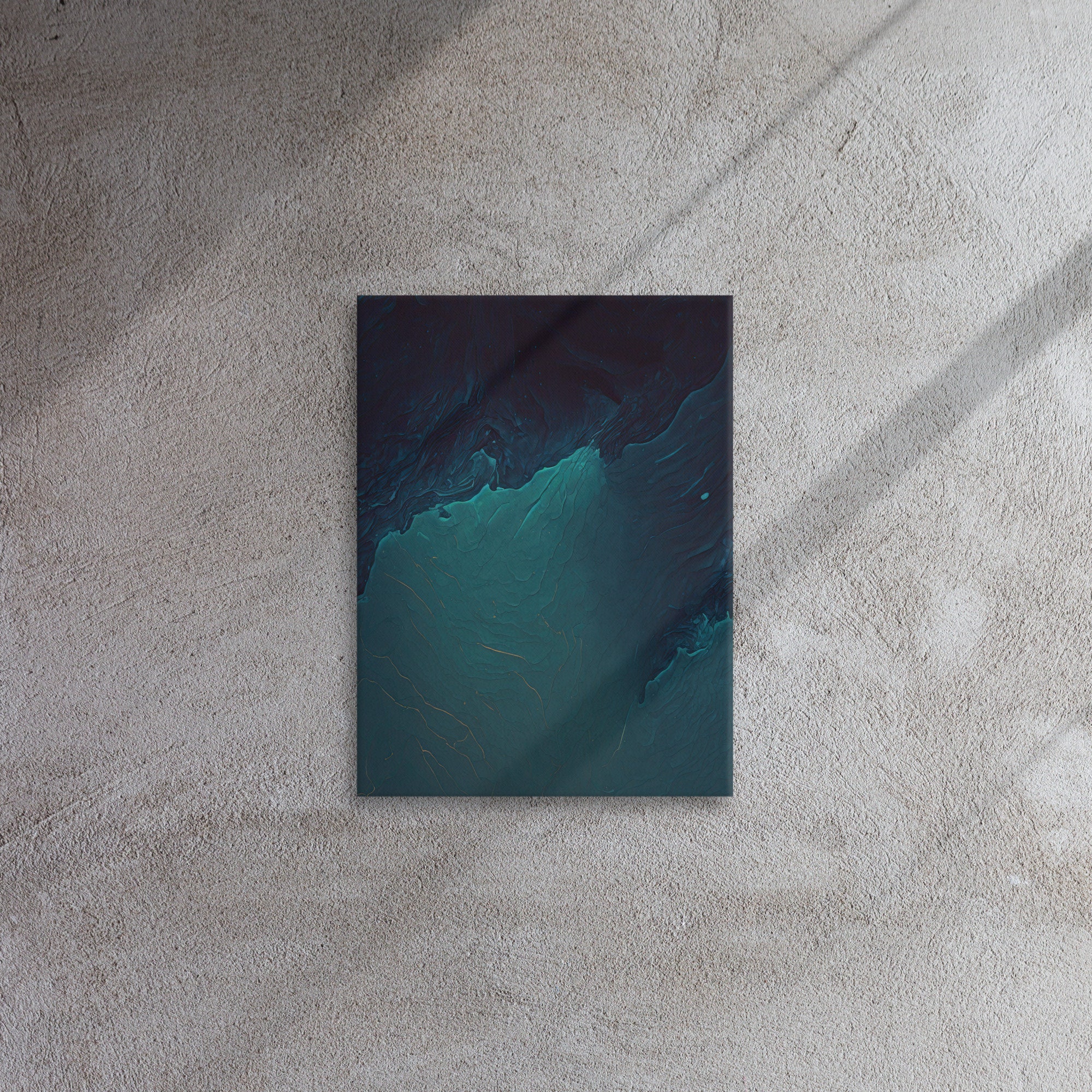 Tidal Depths - Vertical High Resolution Canvas - Etsy