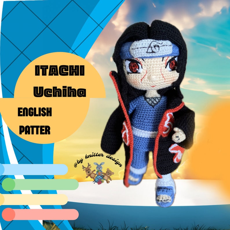 ITACHI Eng.desen, Anime Karakter - Etsy
