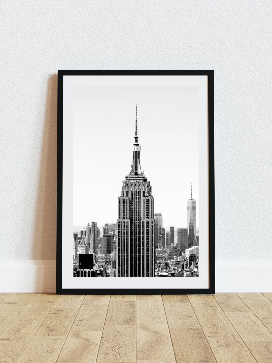 Empire State Building Decor,new York City Wall Art, Black and White New ...