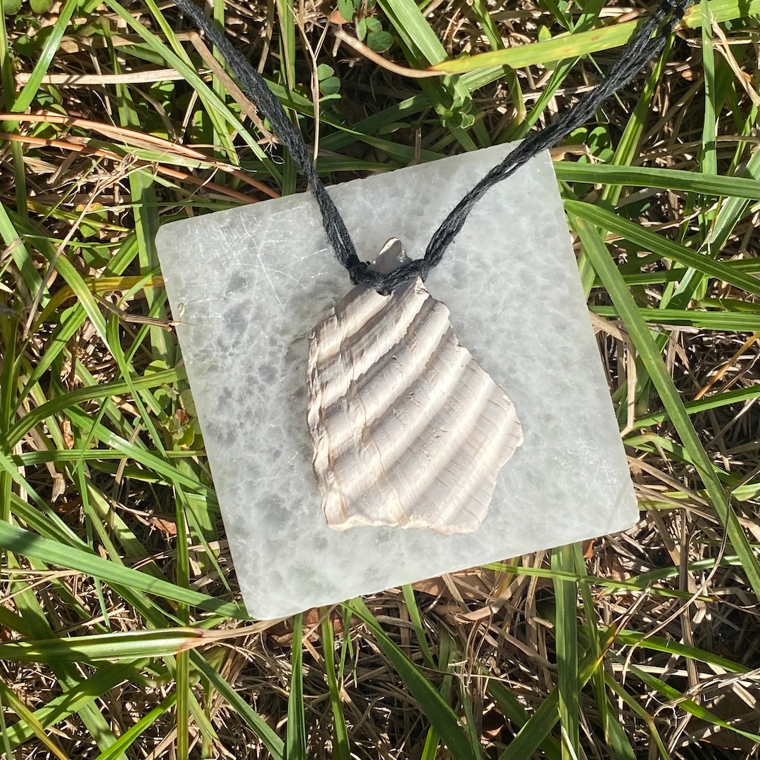 Handmade Broken Seashell Hemp Necklace, Adjustable Hemp Shell Necklace ...