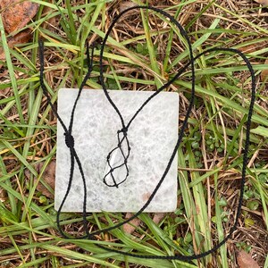 Handmade Clear Quartz Point Macrame Necklace, Adjustable Clear Quartz ...