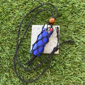 Handmade Hemp Macrame Lighter Holder Necklace, Adjustable Lighter ...