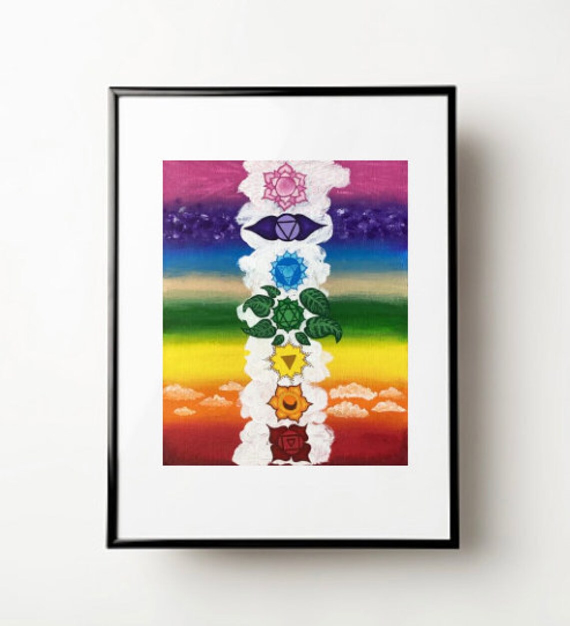 Chakra Painting PRINTABLE Chakra Wall Art Chakra Painting - Etsy